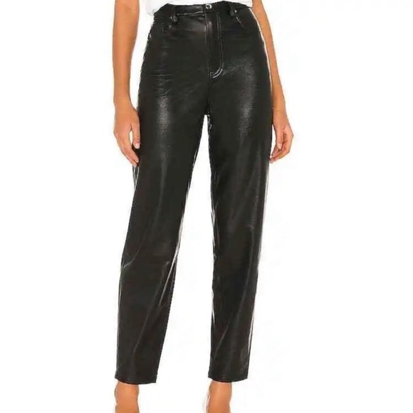WeWoreWhat | Pants & Jumpsuits | Weworewhat Dani Boyfriend Leather ...